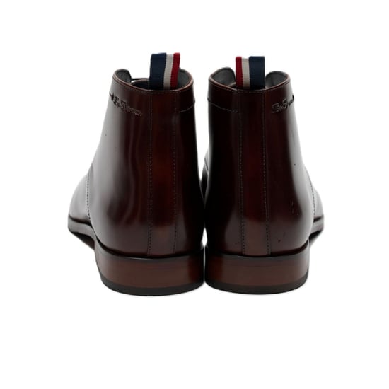Ben Sherman London Brush Off Leder Herren braune Stiefel